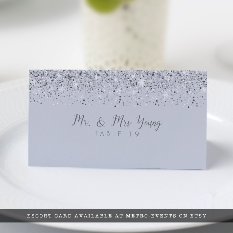 Silver Glitter Bridal Table Number Glitter Table Decor - Etsy