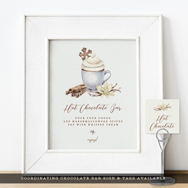 Hot Chocolate Invitations Christmas Invitations Editable - Etsy