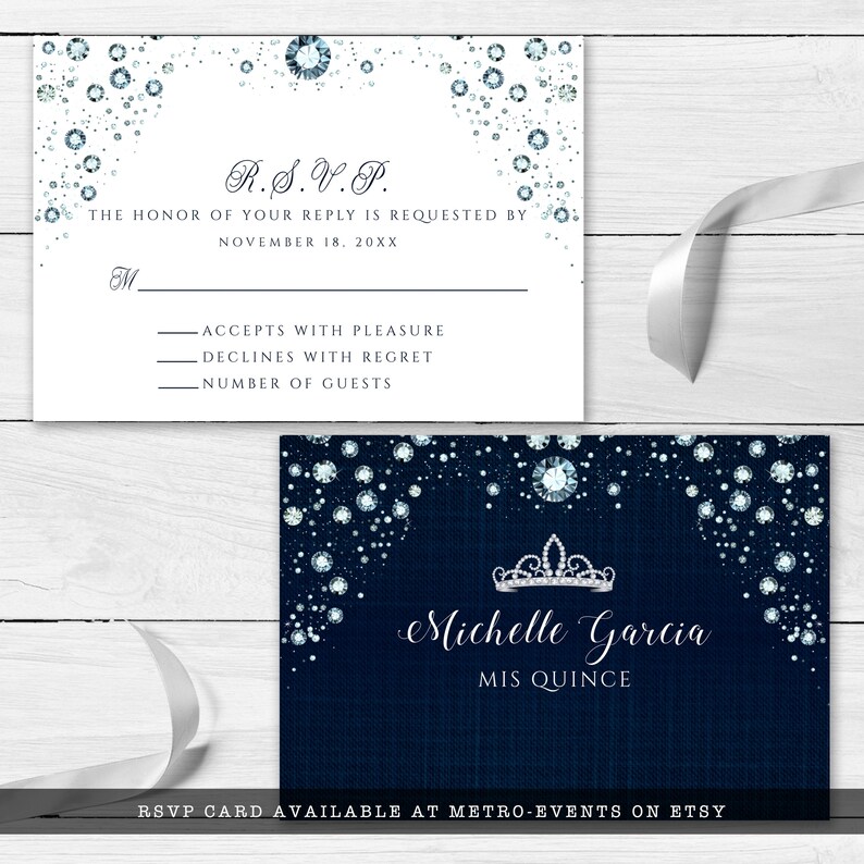 Denim and Diamond Food Menu, Diamond Themed Menu, Custom Dinner Menu ...