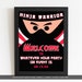 Ninja Welcome Signs Editable Party Sign Printable Welcome - Etsy