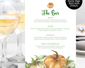 Fall Festival Menu - Etsy