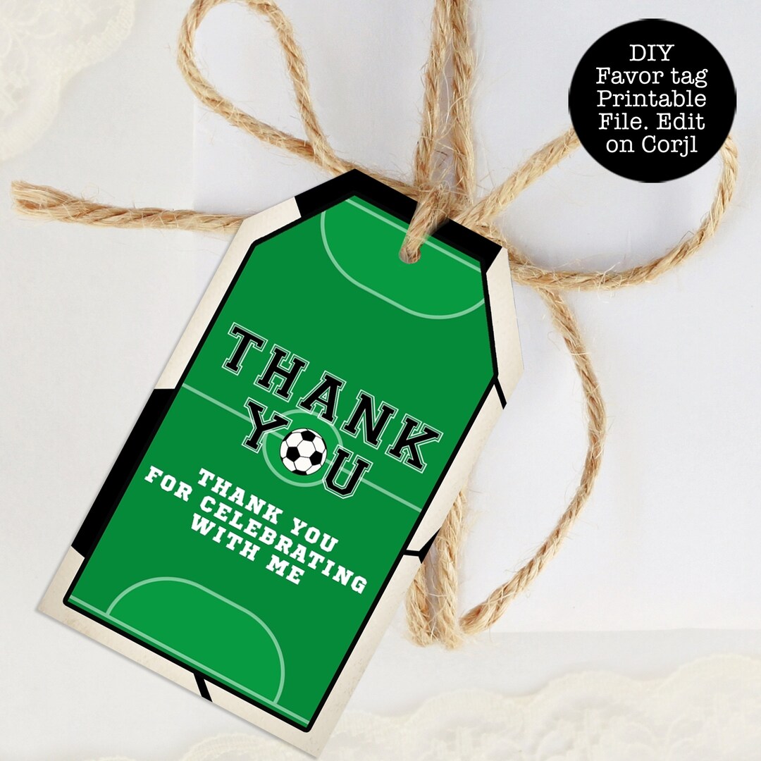 Soccer Favor Tags: Printable Football Thank You Gift Tags (corjl ...