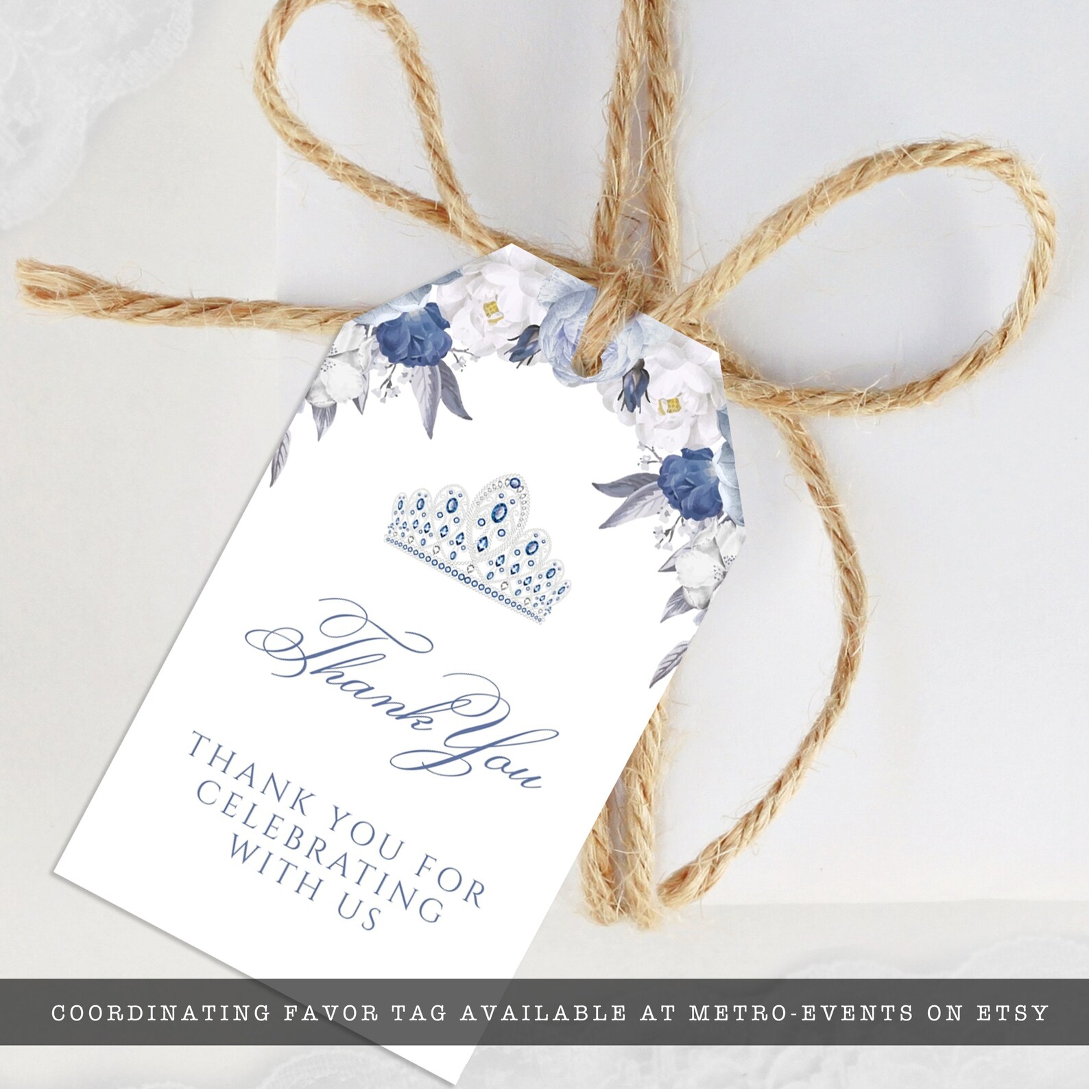 Quinceanera Welcome Sign Blue and White Floral Sign | Etsy