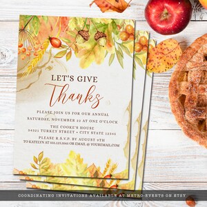 Autumn Leaves Drink Menu Signs Friendsgiving Signs Drink | Etsy