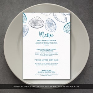 Clambake Welcome Sign, Clambake Signs, Ocean Welcome Template, Editable ...