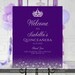 Purple and Silver Glitter Food Menu Purple Dinner Menu Food - Etsy