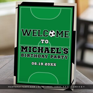 Soccer Welcome Sign, Printable Sign, Custom Soccer Welcome Sign ...