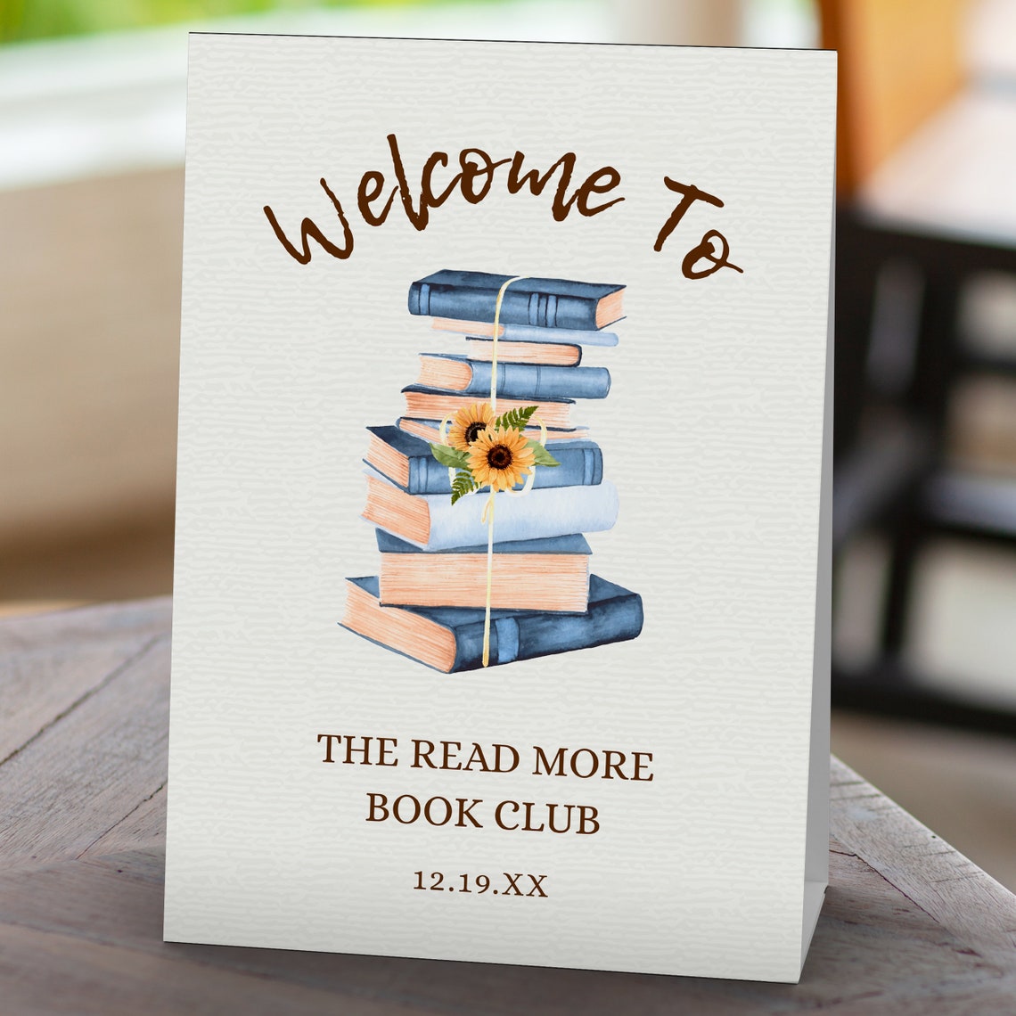 Book Club Welcome Signs Printable Welcome Sign Corjl - Etsy