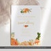 Printable Food Menu Orange and White Floral Dinner Menu Food - Etsy