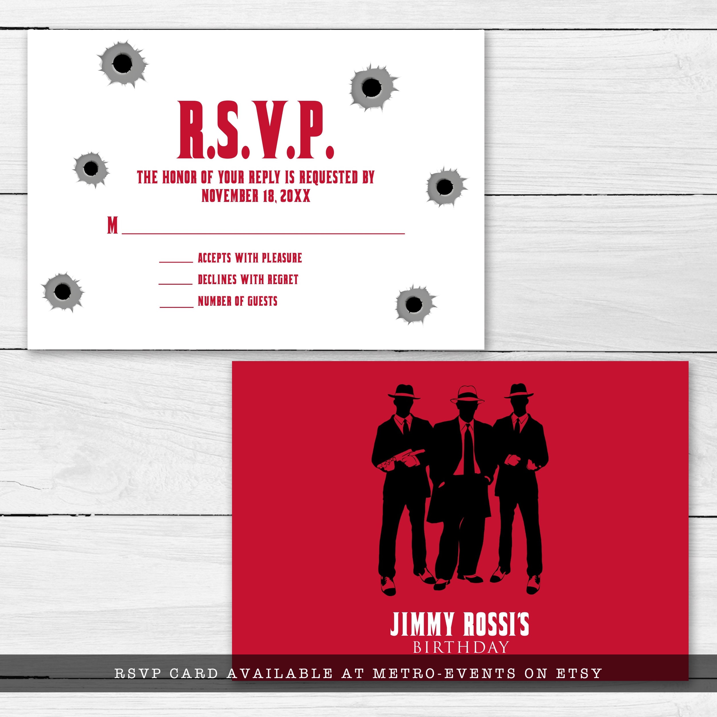 Mob Party Invitations Mobster Invitations Mafia Invitations - Etsy ...