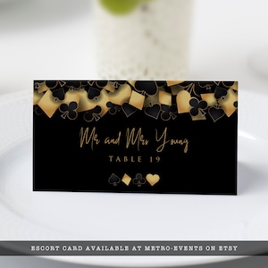 Casino Night Custom Seating Chart, Printable Seating Chart Sign ...