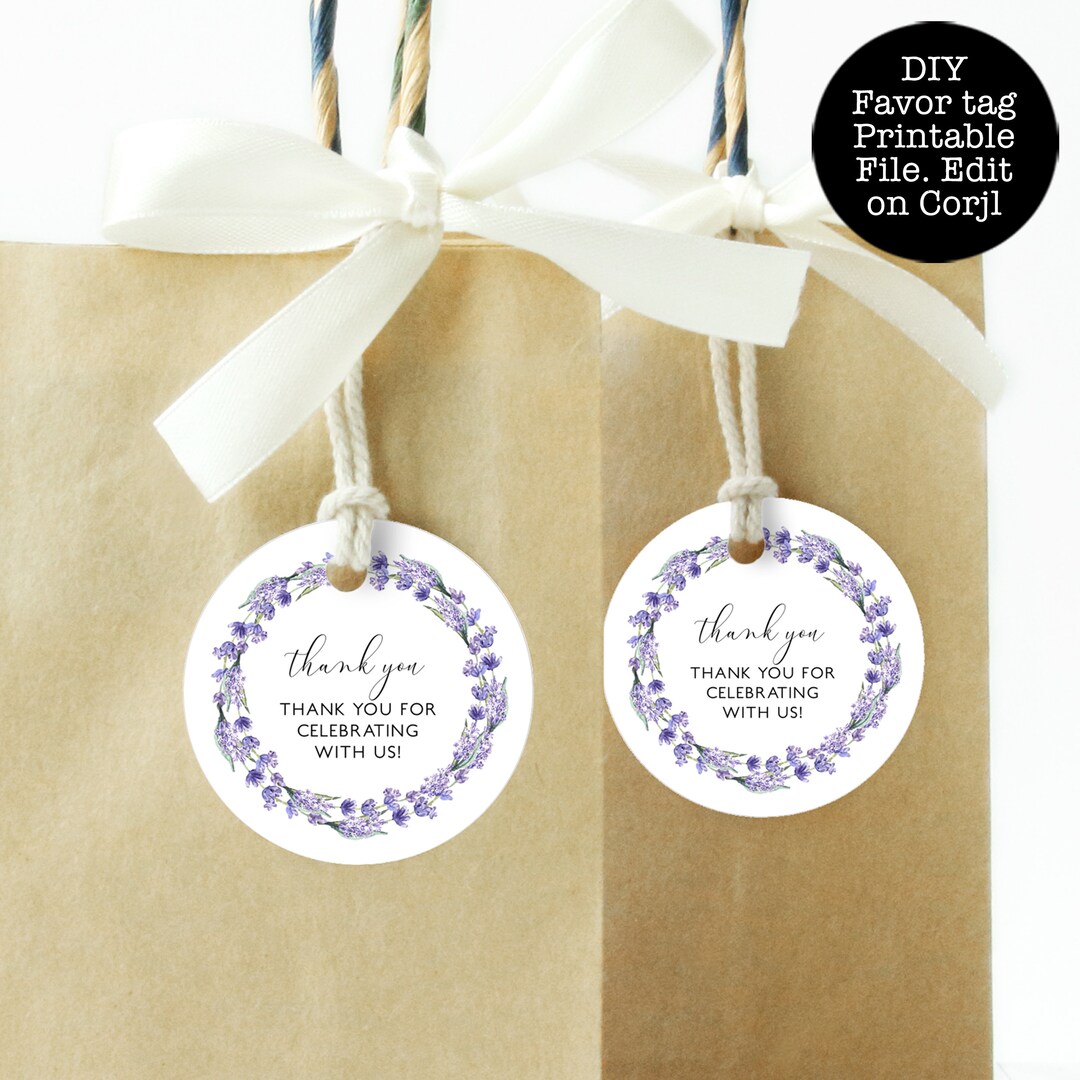 Bohemian Style Printable Wildflower and Lavender Gift Tags for Every ...