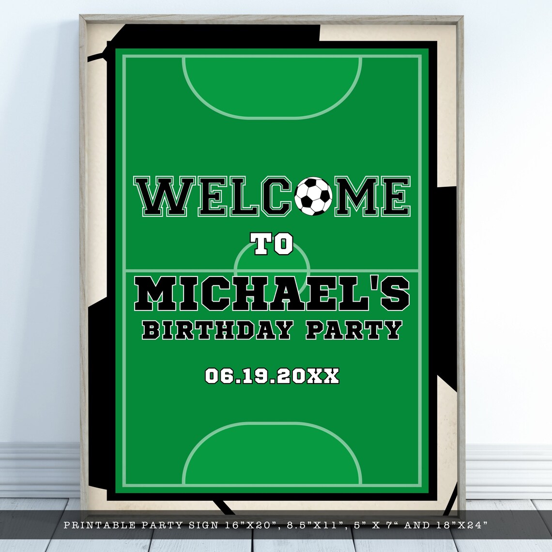 Soccer Welcome Sign Printable Sign Custom Soccer Welcome | Etsy