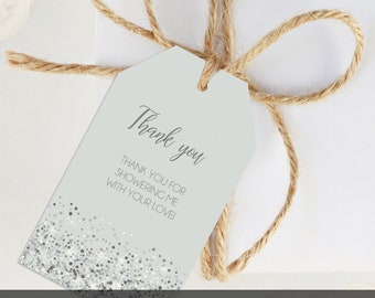 Glitter Gift Tags | Etsy