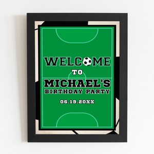 Soccer Welcome Sign, Printable Sign, Custom Soccer Welcome Sign ...