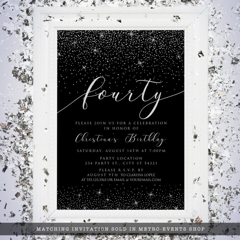 Silver Glitter Themed Food Menu Glitter Dinner Menu Food - Etsy