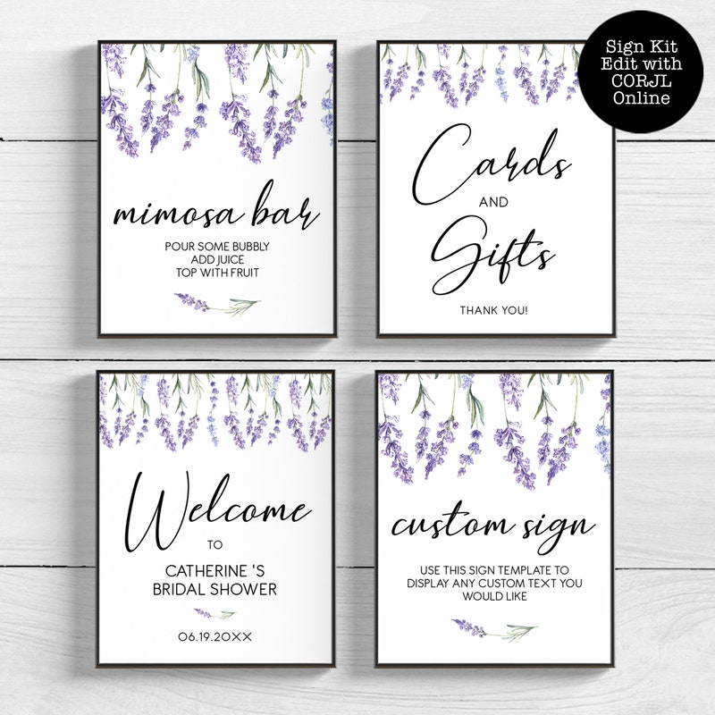 Lavender Guest Book - Etsy