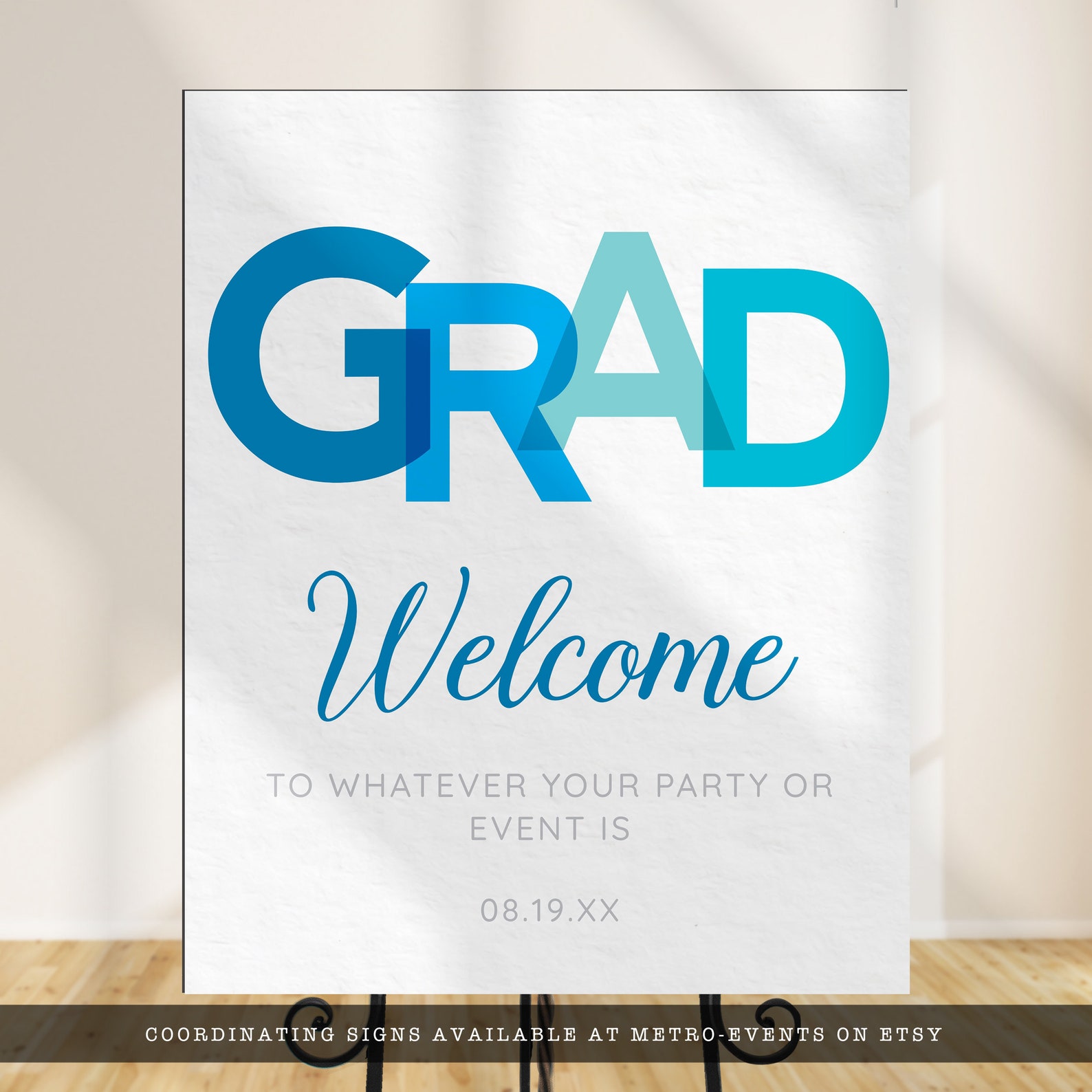 Editable Minimalist Blue Graduation Invitations Graduation - Etsy