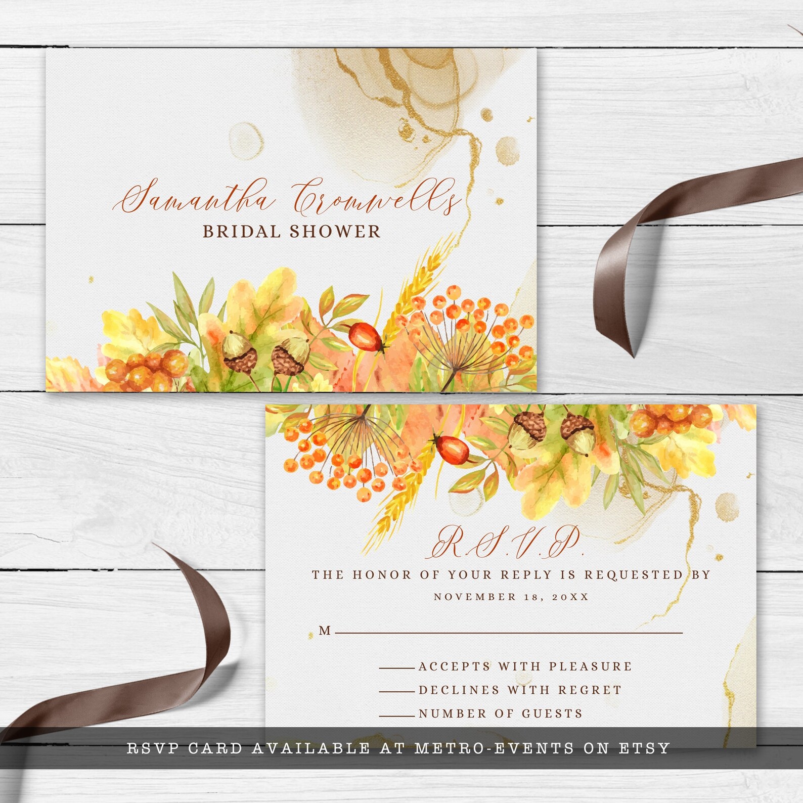 Autumn Leaves Drink Menu Signs Friendsgiving Signs Drink - Etsy