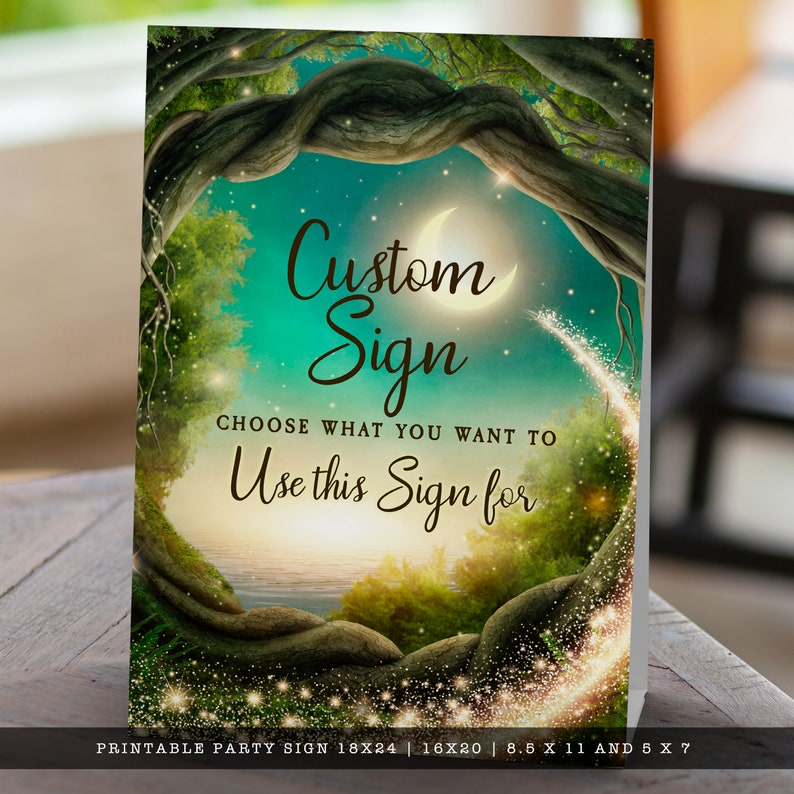 Enchanted Forest Custom Sign Enchanted Evening Signs - Etsy