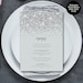 Silver Glitter Food Menu, Custom Menu, Silver Glitter Menu, Dinner Menu ...