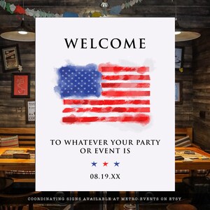 American Flag Food Menu, Red and Blue Dinner Menu, Food Menu, Dinner ...