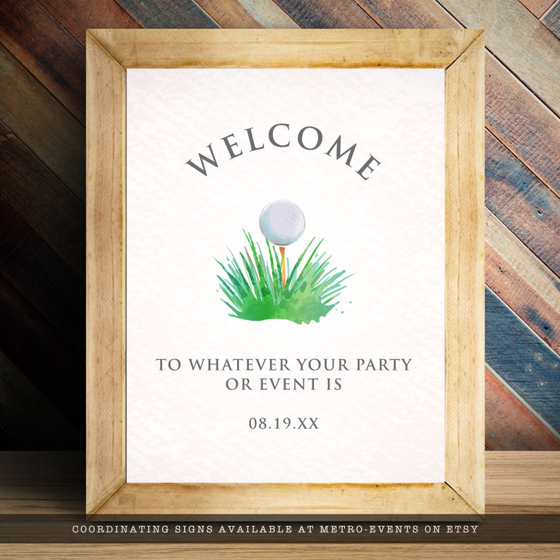 Golf Dinner Menu Template: Editable Party Menu (instant Download) - Etsy