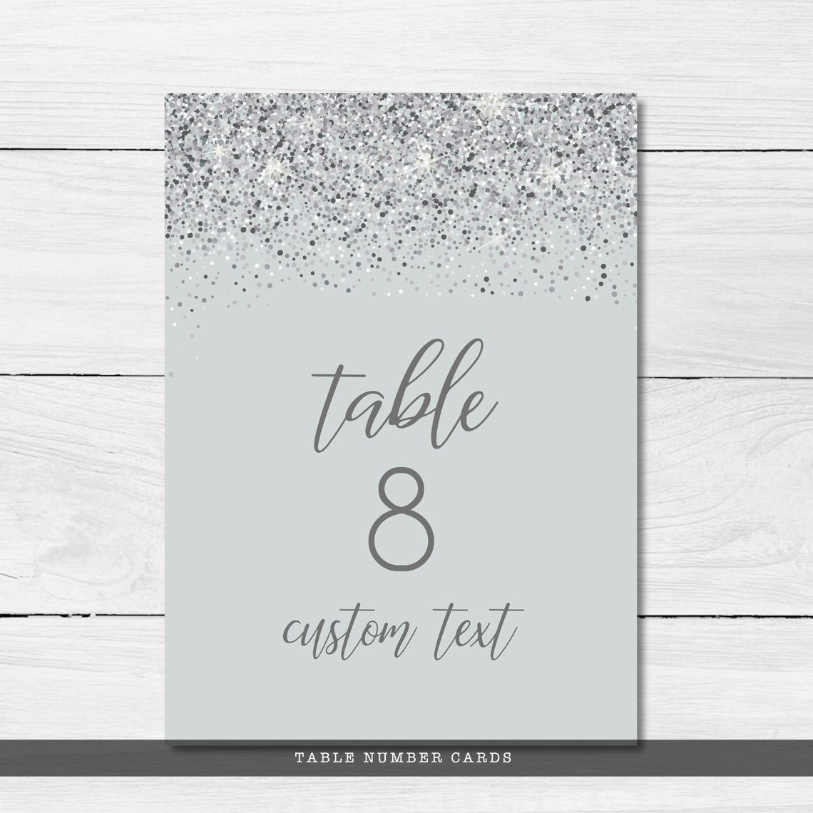 Silver Glitter Bridal Table Number Glitter Table Decor - Etsy