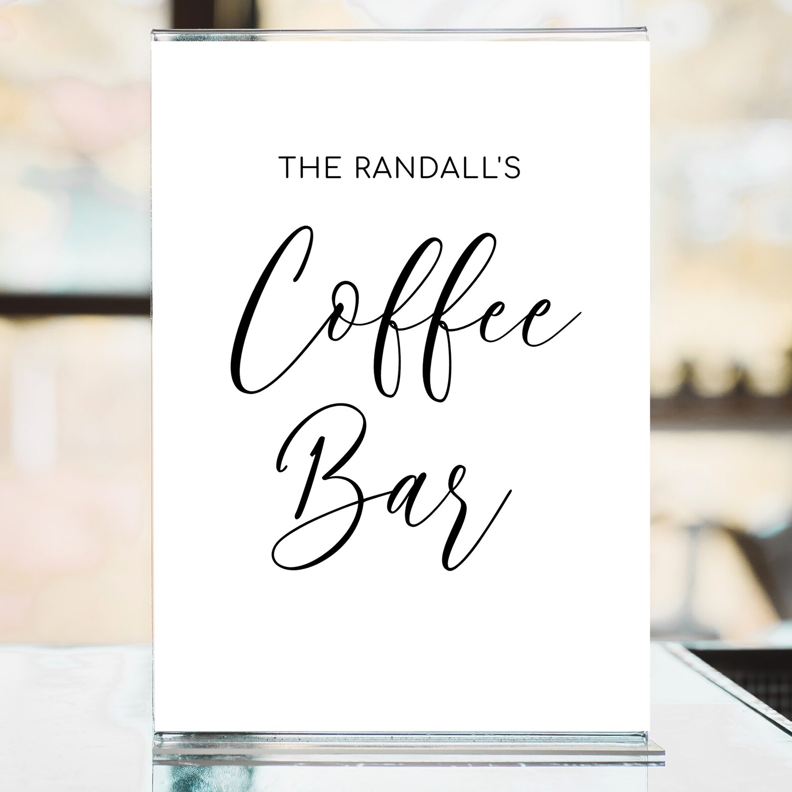 Black and White Coffee Bar Sign Printable Coffee Bar Signs | Etsy