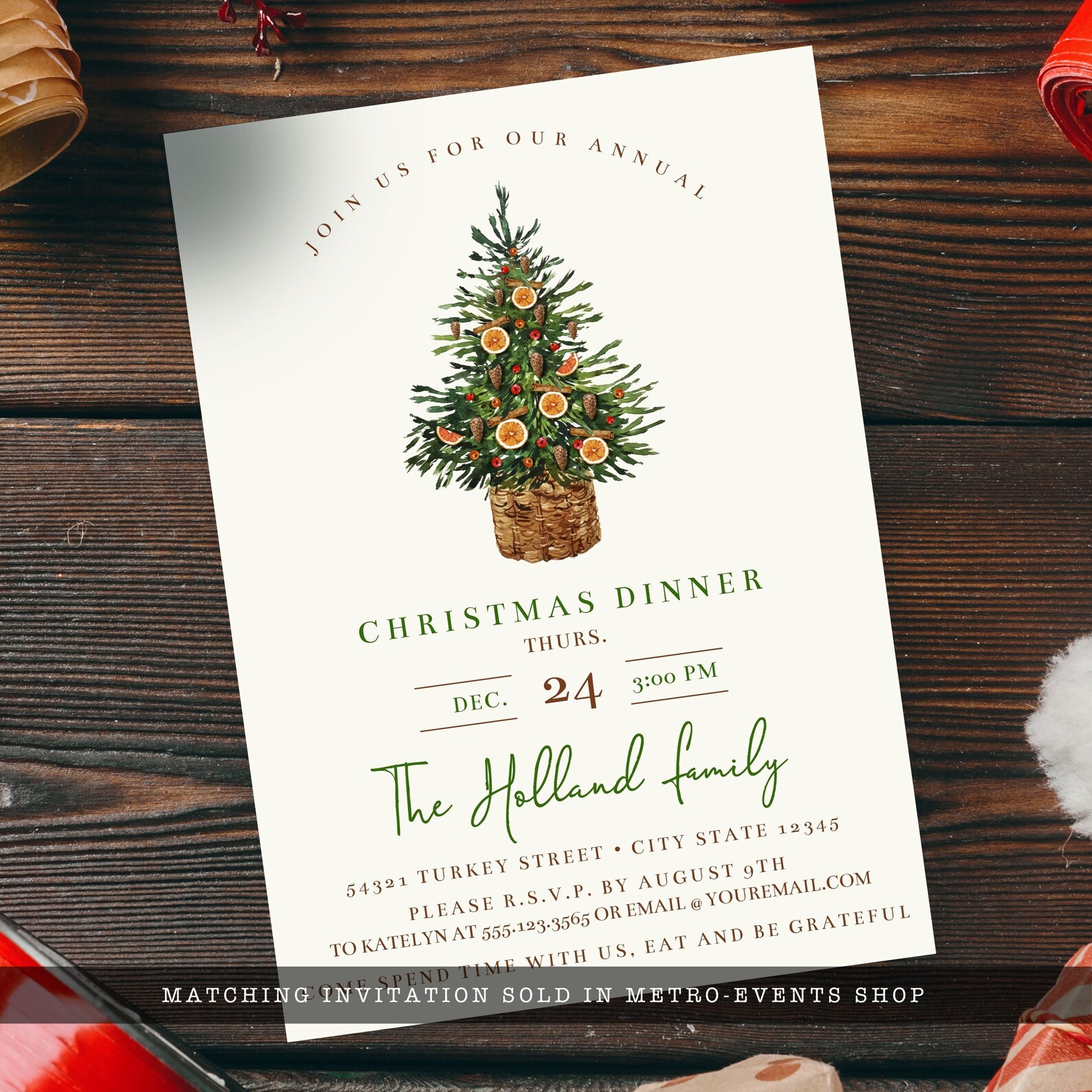 Christmas Tree Menu Dinner Party Menu Holiday Food Menu - Etsy