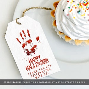 Halloween Food Menu, Bloody Halloween Menu, Custom Dinner Menu ...