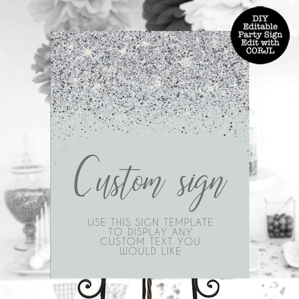 Glitter Signs - Etsy
