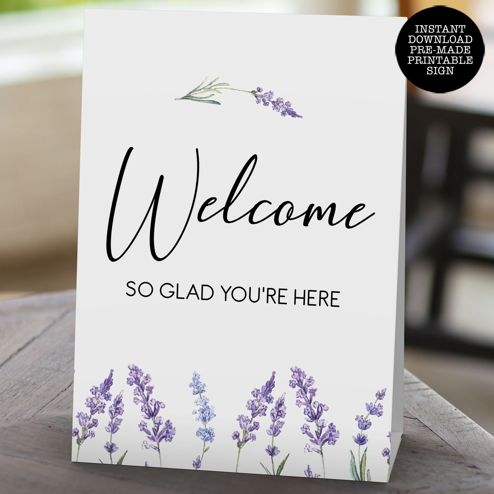 Purple Lavender Welcome Sign Wedding Sign Bridal Shower | Etsy