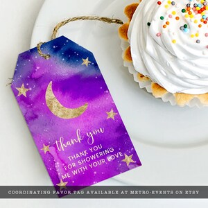 Editable Purple Watercolor Twinkle Twinkle Little Star Baby - Etsy