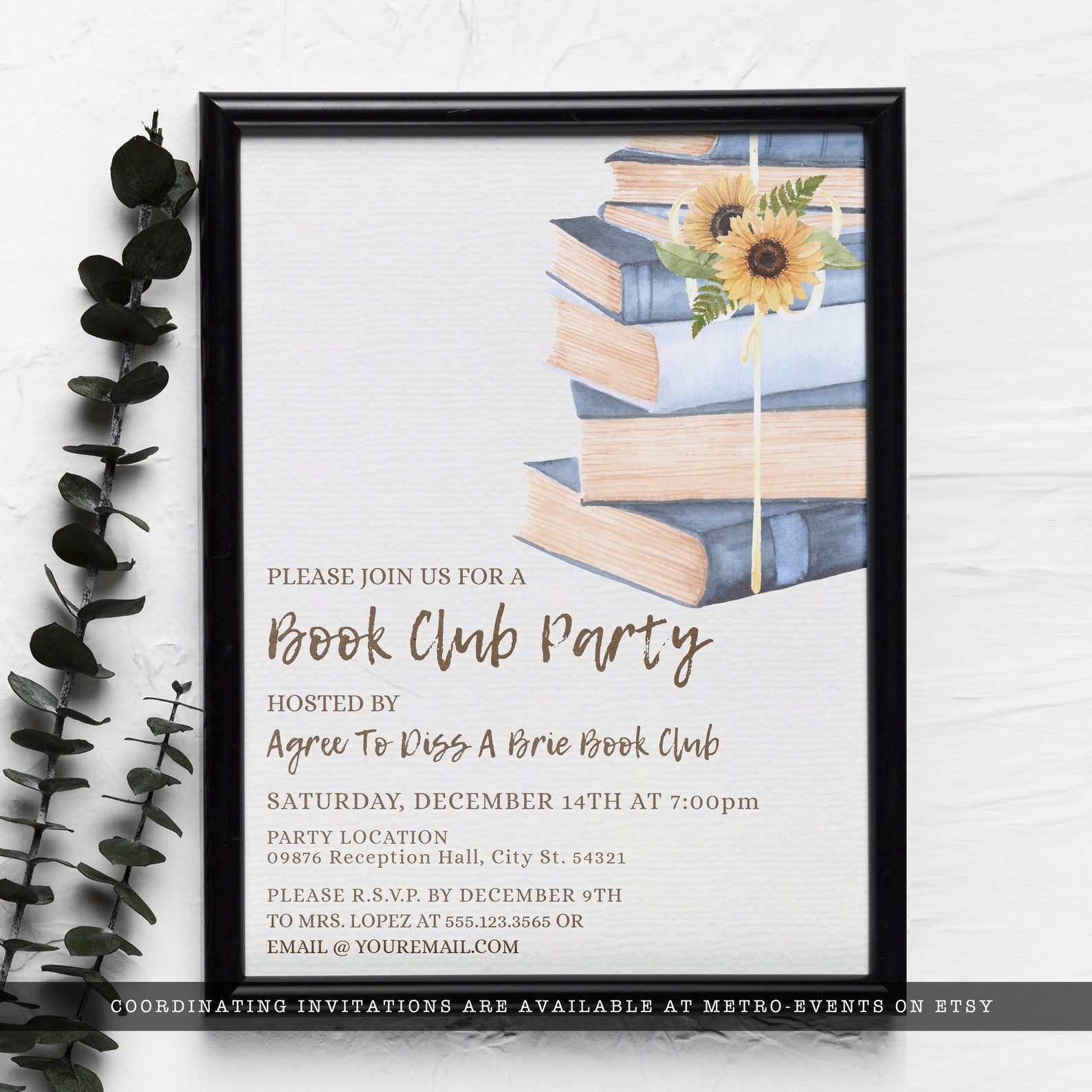 Book Club Welcome Signs Printable Welcome Sign Corjl - Etsy