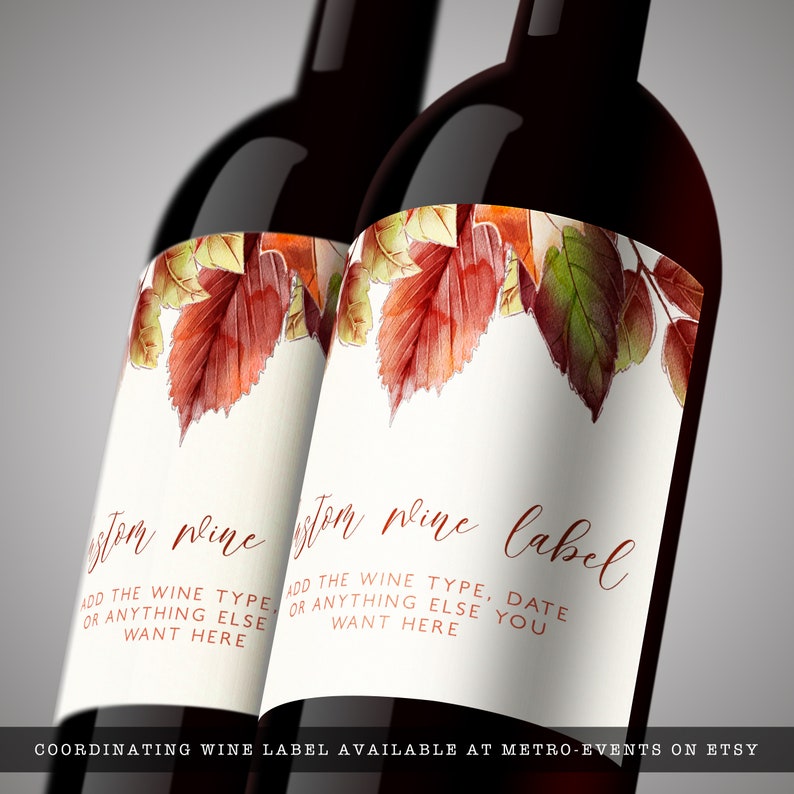 Fall Leaves Menu Dinner Party Menu Thanksgiving Menu Food | Etsy