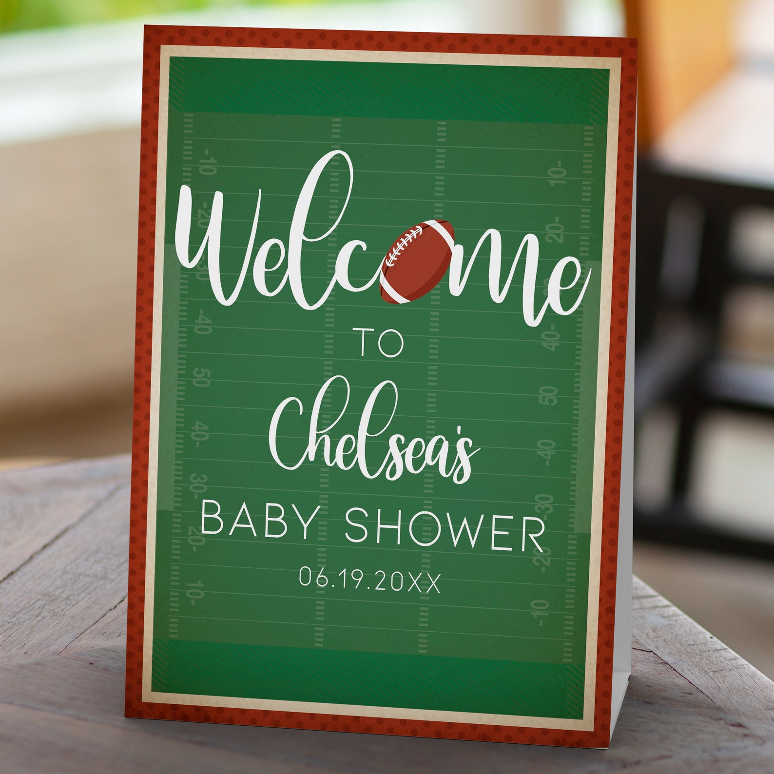 Football Welcome Sign Printable Sign American Football - Etsy