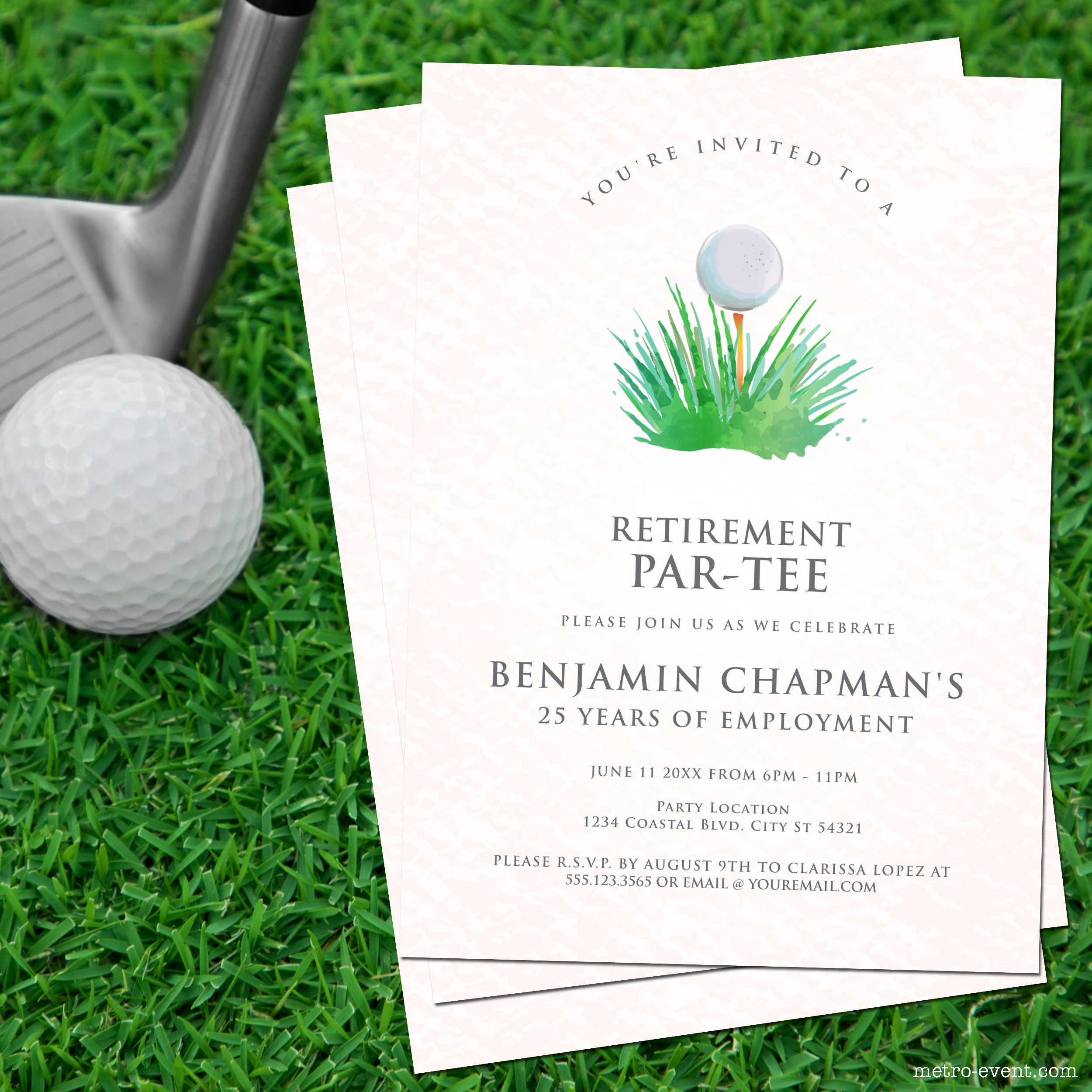 Retirement Flyer Golf