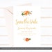 Printable Food Menu, Orange and White Floral Dinner Menu, Food Menu ...