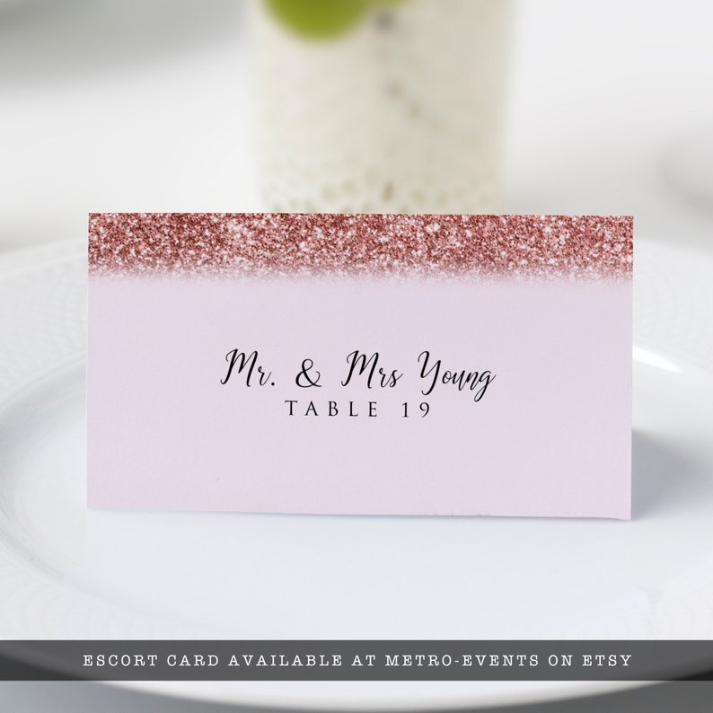 Blush Pink Glitter Welcome Sign, Printable Party Sign, Instant Download ...