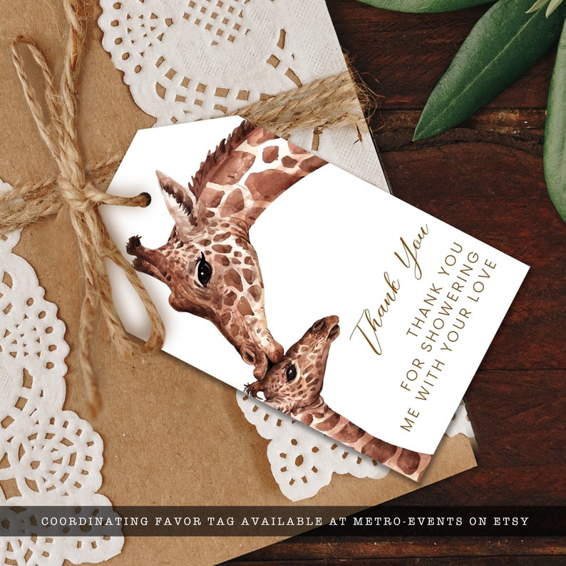 Giraffe Welcome Sign Safari Baby Shower Sign Animal Welcome - Etsy