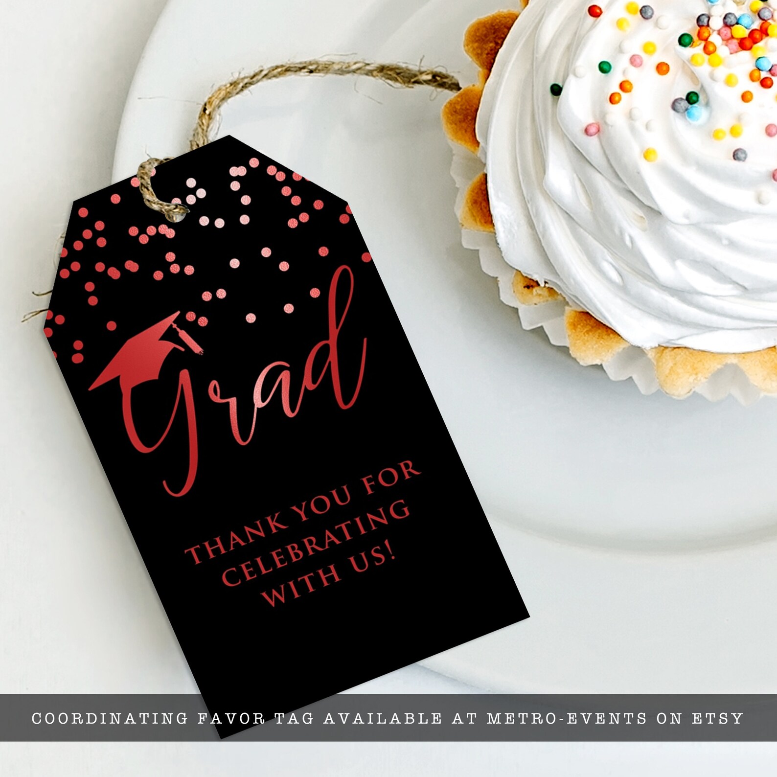 Red Foil Graduation Party Invitations Graduation Party | Etsy