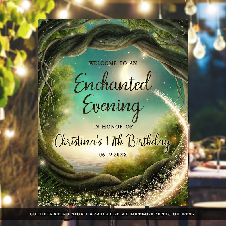 Enchanted Evening Invitations Enchanted Themed Party Magical - Etsy