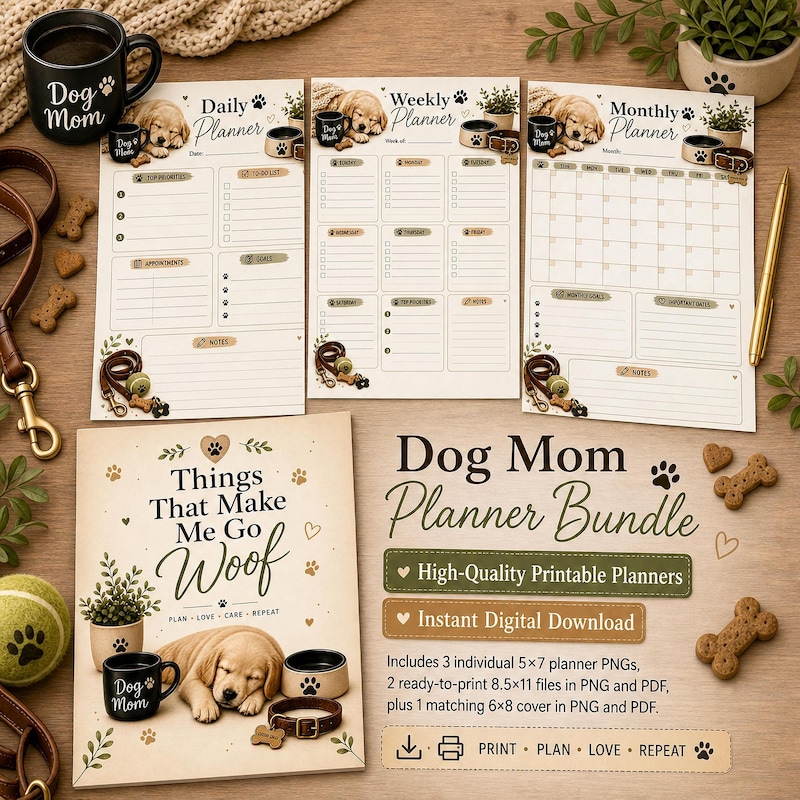 Dog Digital Planner 2026 - Etsy