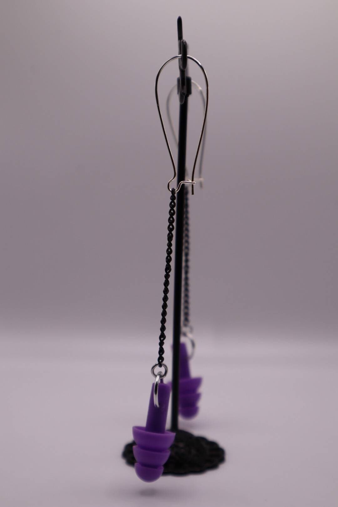 Ear Plug Earrings for Gauged Ears Sensory Jewelry Noise Reduction ...