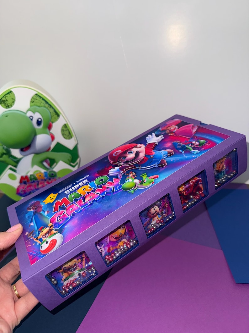 Super Mario Galaxy Party Favor Box | Mario Candy Box | Birthday Treat ...