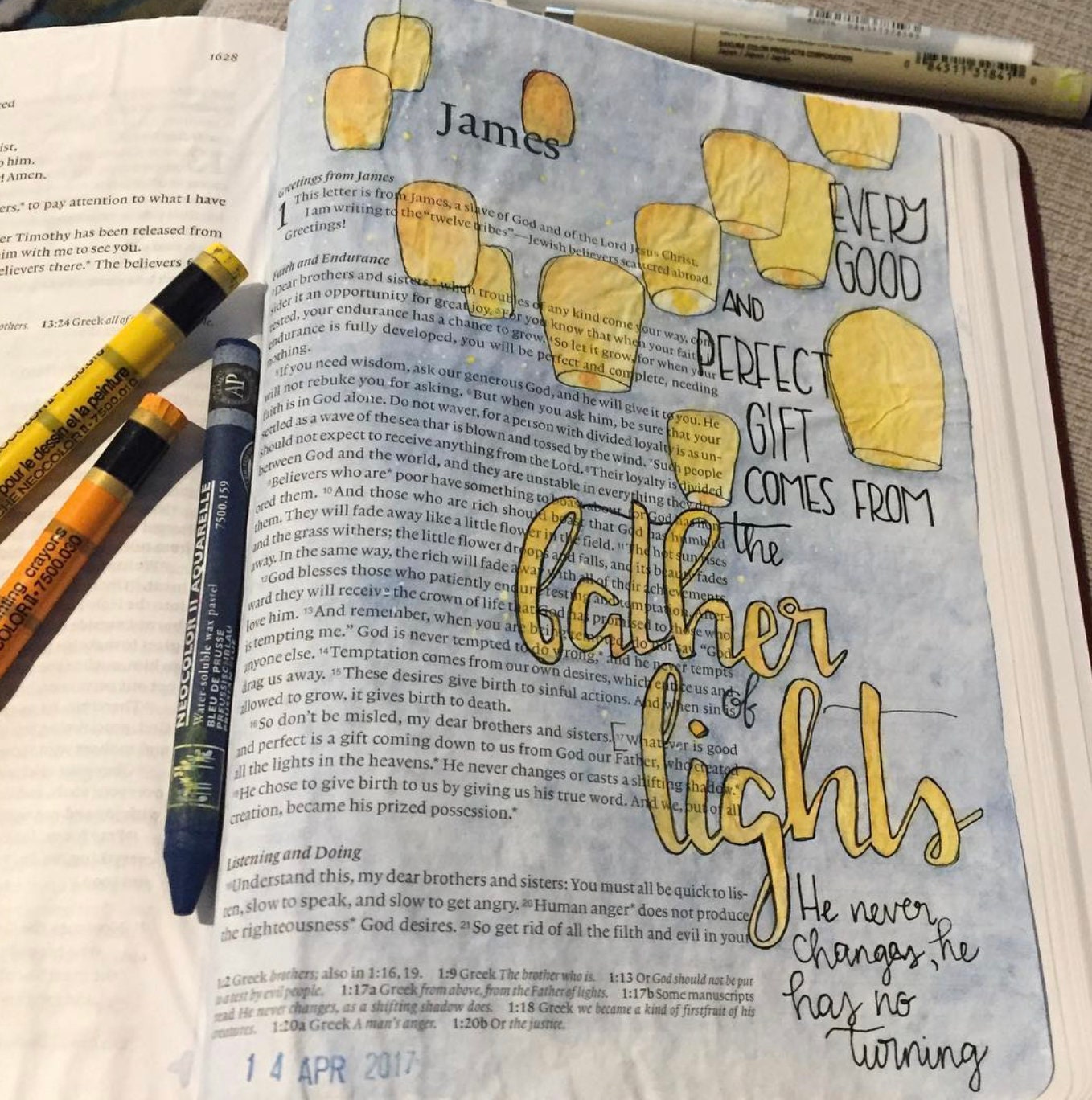 Custom Bible With Painted Bible Art Pages. - Etsy