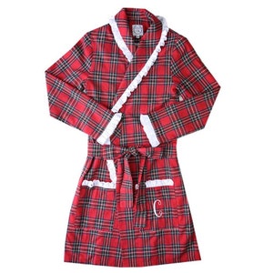 Women's Red Tartan Plaid Flannel Robe, Mom Christmas Robe, Red Tartan ...