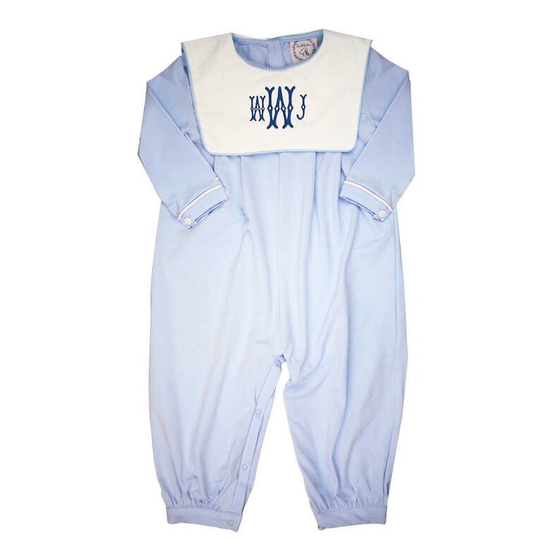 Girl Blue Knit Romper Boy Pink Knit Romper Girl Monogrammed - Etsy