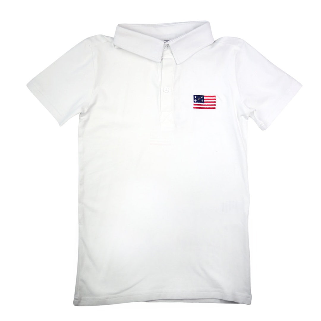 American Flag Polo American Flag Shirt Fourth of July Polo - Etsy